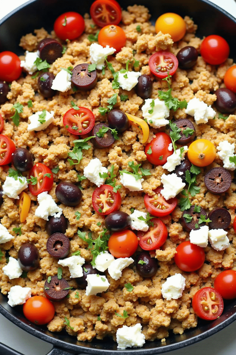 Mediterranean Keto Delight: A Quick & Flavorful Chicken Skillet with ...